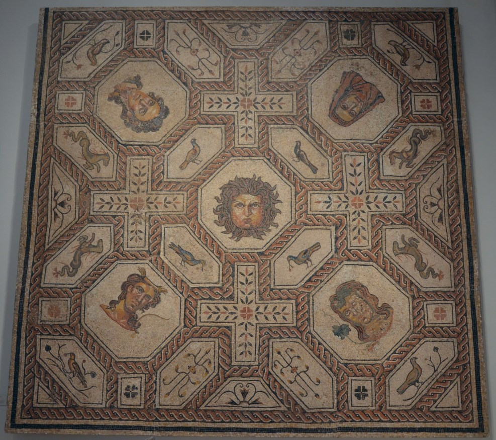 Roman mosaics from the National Archaeological Museum of Spain, Madrid ...