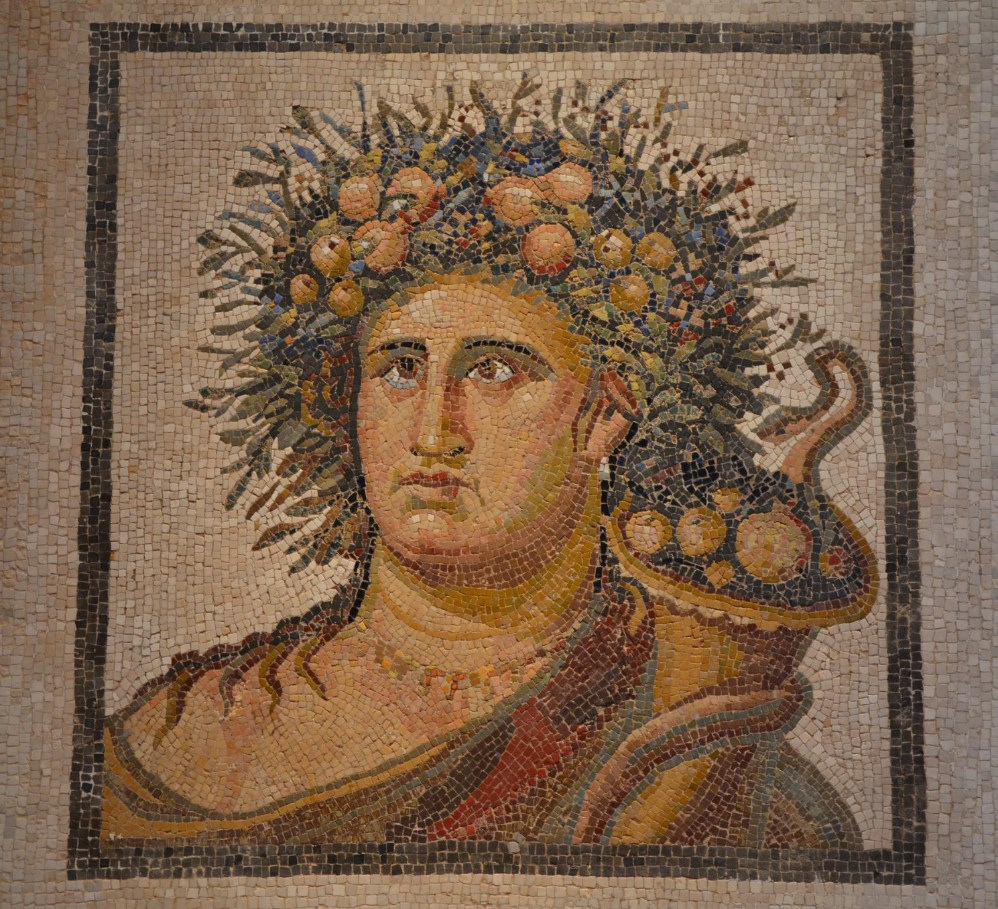 Roman mosaics from the National Archaeological Museum of Spain, Madrid ...