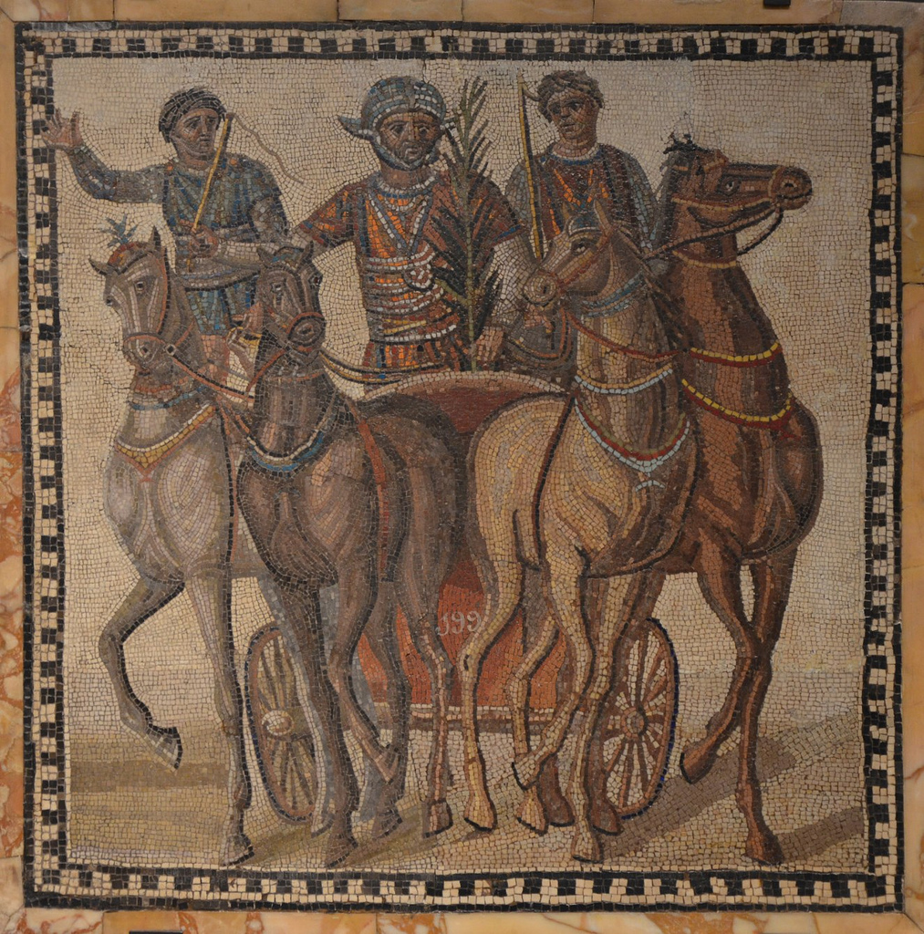 Roman mosaics from the National Archaeological Museum of Spain, Madrid ...